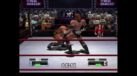 Wwf No Mercy N64 Gameplay The Rock Vs Triple H Youtube