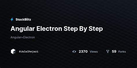 angular electron step by step stackblitz