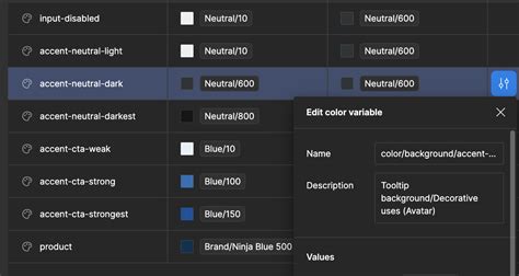 launched please show variable s description in tooltip on hover