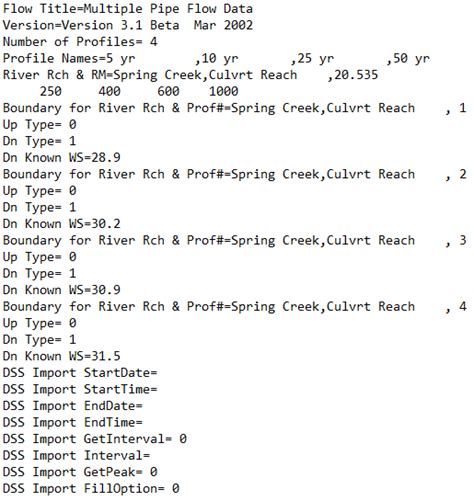 Hec Ras File Types Paige Brue