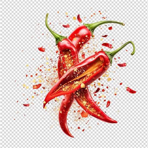 Premium Psd Hot Chilli Isolated On White