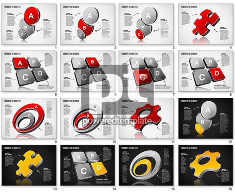 Concept D Objects Free Presentation Template For Google Slides And PowerPoint