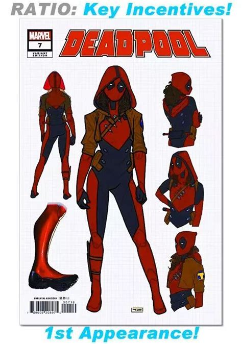 Deadpool 7 Big Key 1st Ellie New Costume Variant Ratio 1 25 Wade Wilson