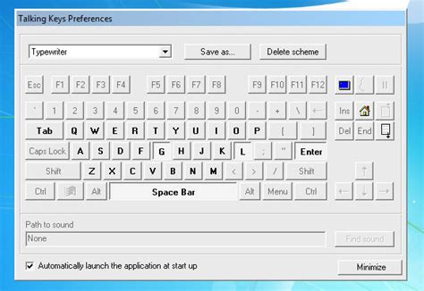 Звуки при нажатии клавиш Windows