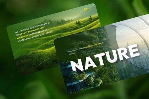 Green Parallax Slideshow Motion Animated Effect Incl Parallax