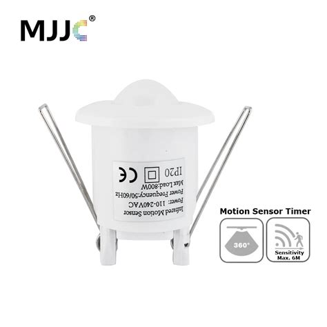 Infrared Motion Sensor 220V 110V DC 12V PIR Sensor Switch 360 Degree Ceiling Infrared Lamp Light