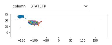 Python Dynamically Change Which Geodataframe Column Is Shown In A Geoplot Stack Overflow