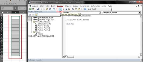 como selecionar células com vba no excel ninja do excel