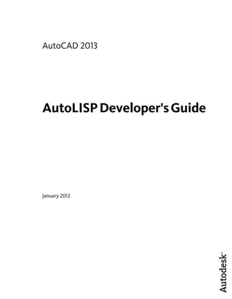 Ac 2013 Autolisp Developersguide Pdf