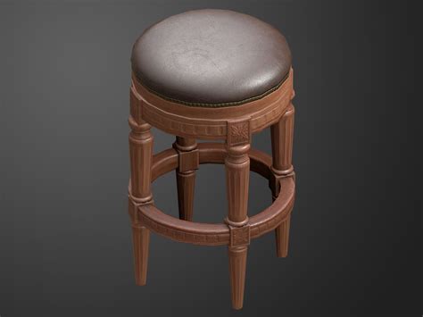 빈티지 의자 3d 모델 6 Blend Fbx Dae Obj Unitypackage Unknown Free3d