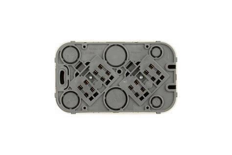 Розеточный блок Legrand 2 x 2К+З без шторок 16 A 250 В~ Quteo IP 20 ...