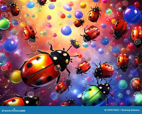 Beetle Swarm Stock Illustration Illustration Of Creativity 294979620