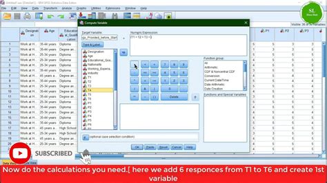 transform compute variables using ibm spss youtube