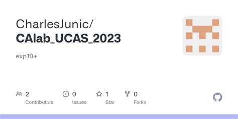 GitHub CharlesJunic CAlab UCAS Exp