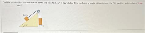 Solved Find The Acceleration Reached By Each Of The Two