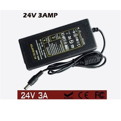 AC DC POWER ADAPTER INPUT 100 240V 50 60HZ OUTPUT 24V 3A WITH POWER CORD CABLE Shopee Malaysia