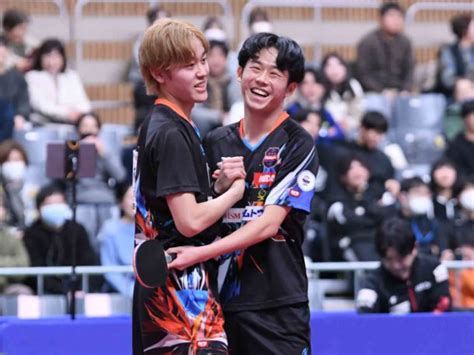 【全日本卓球】快挙！男子ダブルスで岩井田駿斗／中野琥珀が史上初となる中学生ペアでのベスト4進出 卓球王国