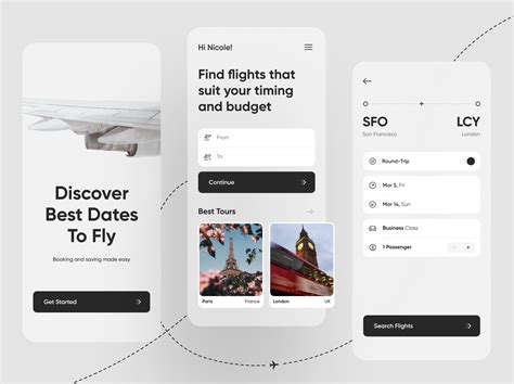 Github Roman Luzginairplaneticketsapp Recreation Of The Airplane Ticket App From Dribble