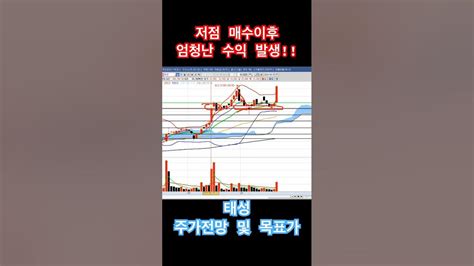 태성 주가전망 및 대응전략 저점 매수이후 엄청난 상승 축하드립니다 태성대응 태성관련주 태성주가 태성분석 태성분석 태성