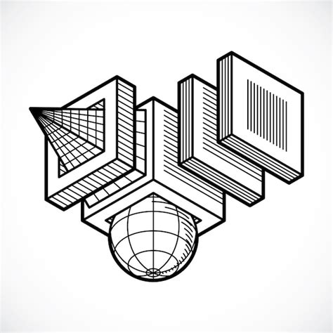 Premium Vector 3d Design Abstract Vector Cube Shape