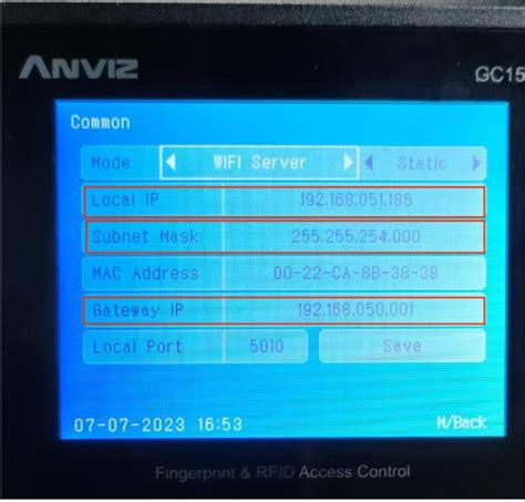 How To Set Wi Fi Ethernet Options On GC100 And GC150 For Connection CrossChexLite Software