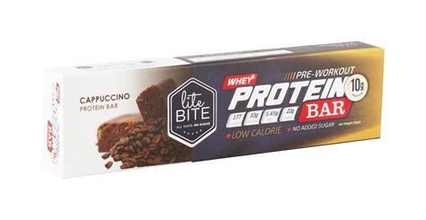 Buy Lite Bite 10g Whey Protein Bar Cappuccino Flavor No Added Sugar