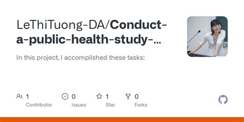 GitHub LeThiTuong DA Conduct A Public Health Study With Python In This Project I