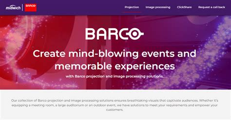 Barco Projection And Image Processing Solutions Midwich