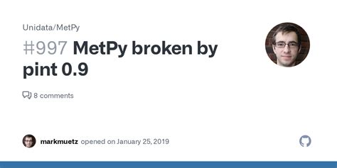 Metpy Broken By Pint 09 · Issue 997 · Unidatametpy · Github