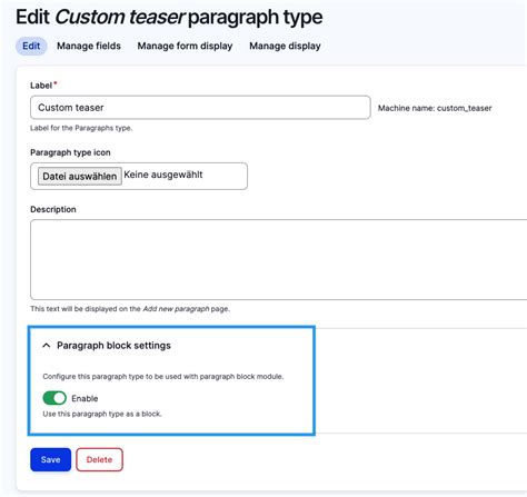Paragraph Block