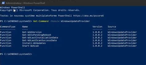 Télécharger Et Installer Des Mises à Jour Windows Update Avec Powershell