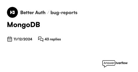 Mongodb Better Auth