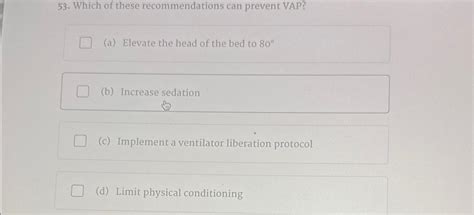 Solved Which Of These Recommendations Can Prevent Vapa