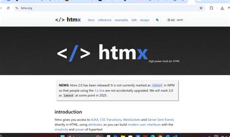 #htmx #webdevelopment #frontend #javascript #webdesign #techinnovation… | Dilip Nandiwale