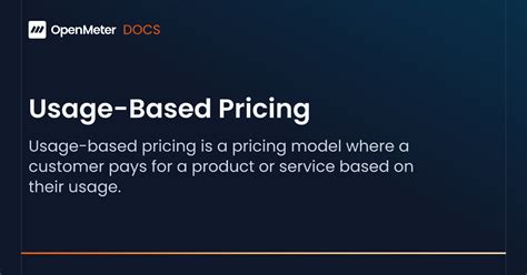 usage based pricing openmeter