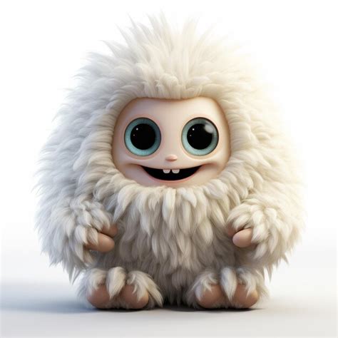 A Cute Funny Monster Character Premium Ai Generated Image