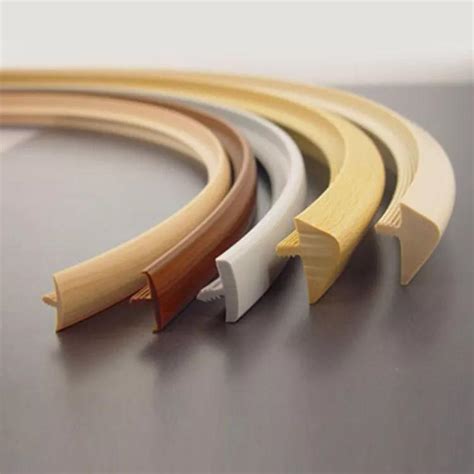 Furniture Profiles Plastic T Edge Banding Flexible Pvc T Shape Rubber