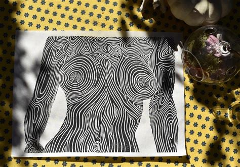NSFW Topographic Body Map R Printmaking