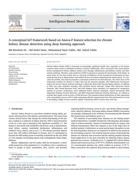 Pdf A Conceptual Iot Framework Based On Anova F Feature Selection For
