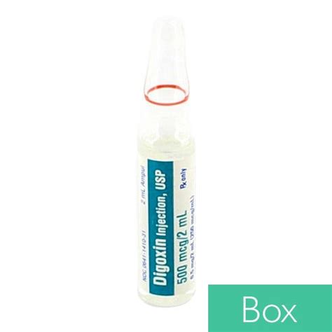 Digoxin 0 25mg Ml 2ml Amp 25 Box Ace Southern