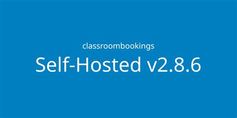 Self Hosted V286 Classroombookings