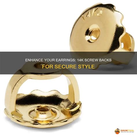 Enhance Your Earrings 14k Screw Backs For Secure Style Shuntool