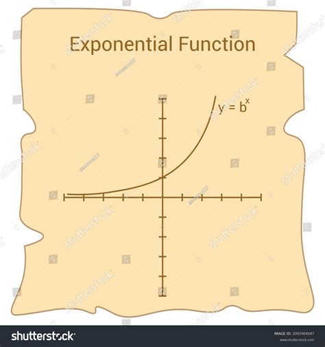Exponential Function Type Function Mathematics Stock Vector Royalty