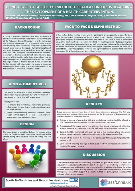 PDF Using A Face To Face Delphi Method To Reach A Consensus Regarding A Healthcare Intervention