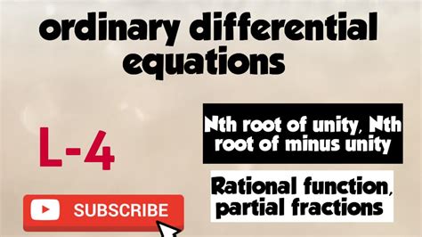 nth root of unity nth root of minus unity rational function partial