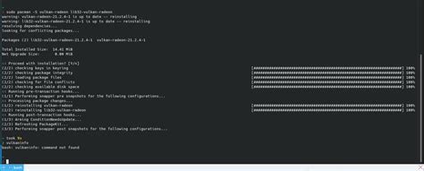 Archtitus Vulkaninfo Problems Linux Level1techs Forums