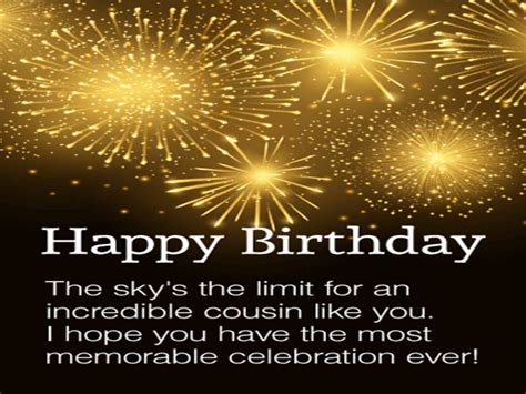 Happy Birthday Cousin Wishes