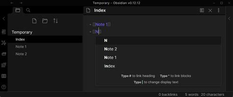 link auto complete do not suggest the current link feature requests