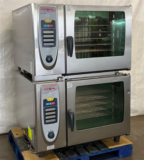 Used Rational Double Combi Oven Electric Scc62 From School