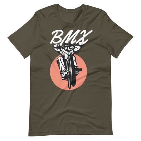 Bmx Cycling T Shirt Army M Artofit